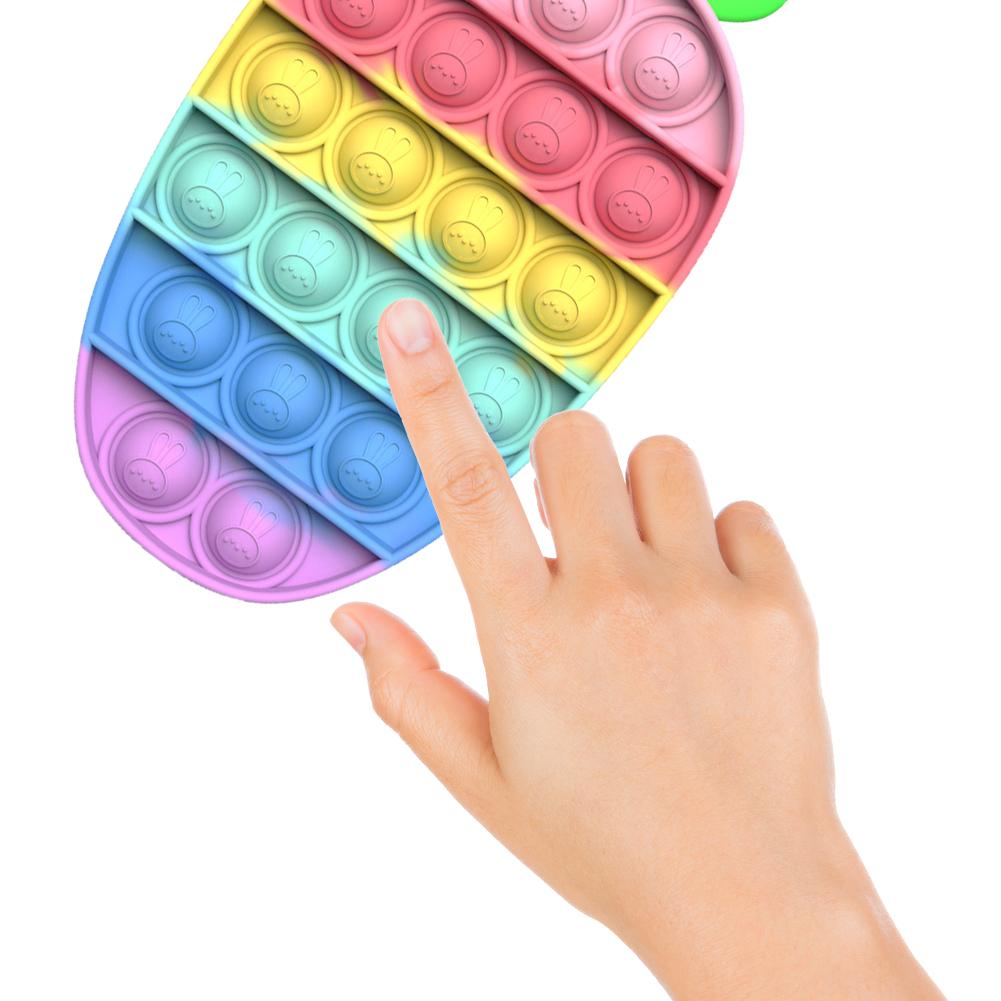 Buy Silicone Carrot Push Bubble Anti-stress Autism Relaxing Fidget Toy ...