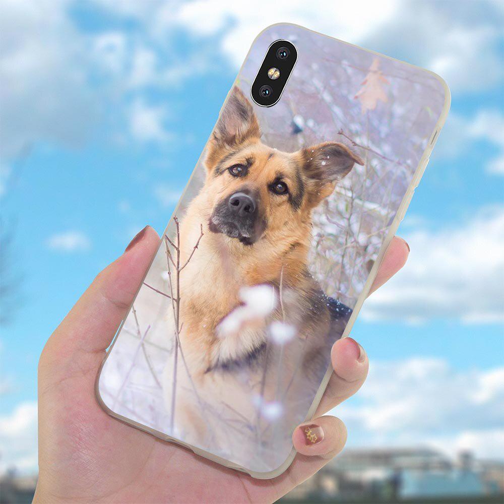 Shepherd lovely Dog Phone Case for iPhone 6 Cover 7 XR X 8 Plus 5 6S 5S ...