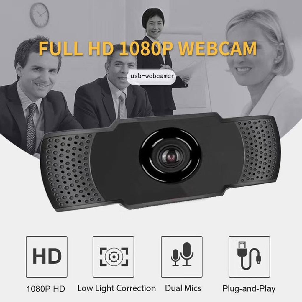 Buy HD Computer Webcam Laptop Desktop PC USB Web Camera With Dual Mic ...