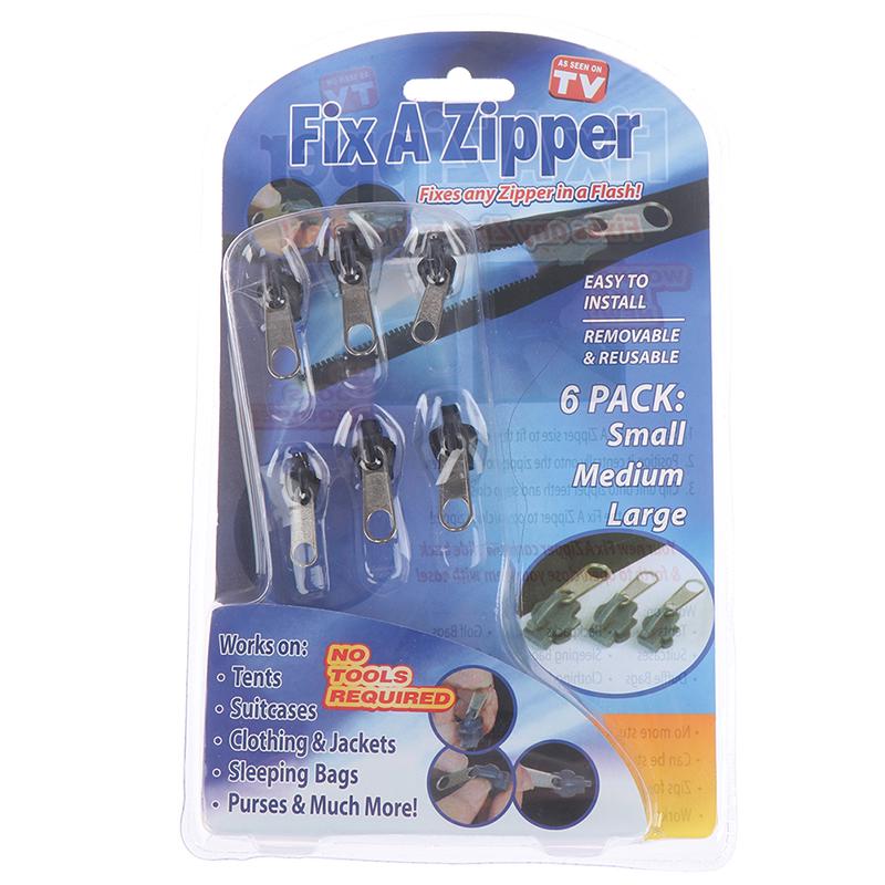 Universal Zip Head Tools Repair Replacement Kits 6 Pieces Plastic ...