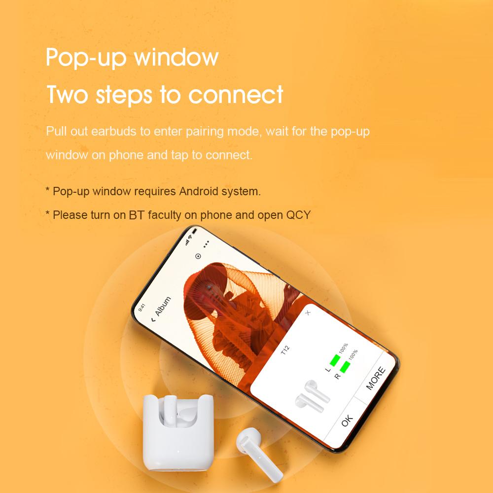T12 Earbuds Bt 5.1 Wireless Half-In-Ear Earphones Type-C Charging Port ...