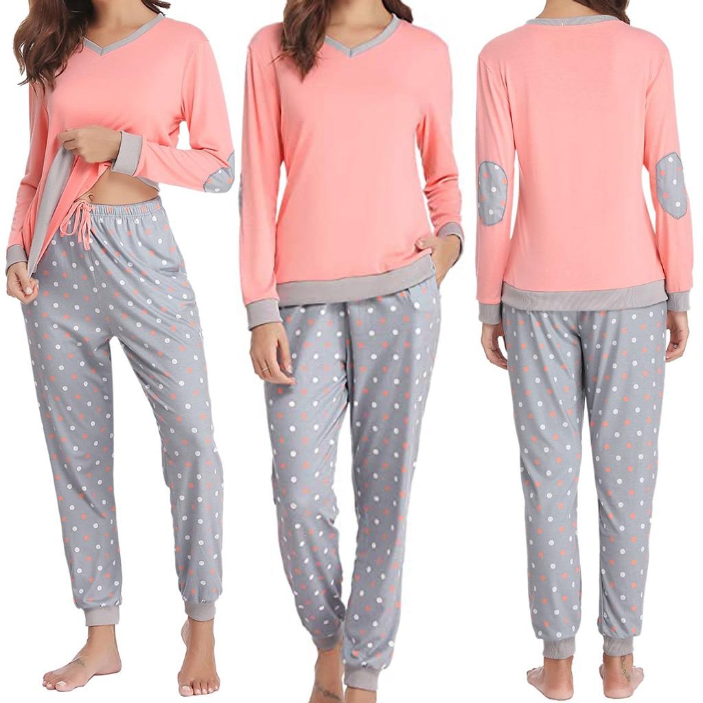 Buy GW Women Long Sleeve Pyjamas Spring Sleepwear Mother Day ...