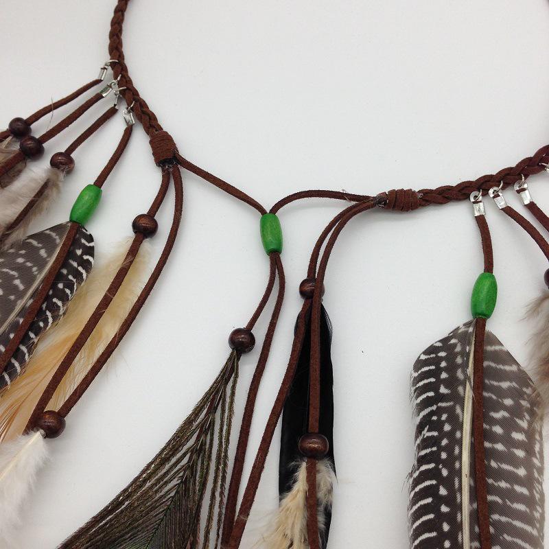 Buy Native American Indian Feather Headband Festival Headdress Hair ...