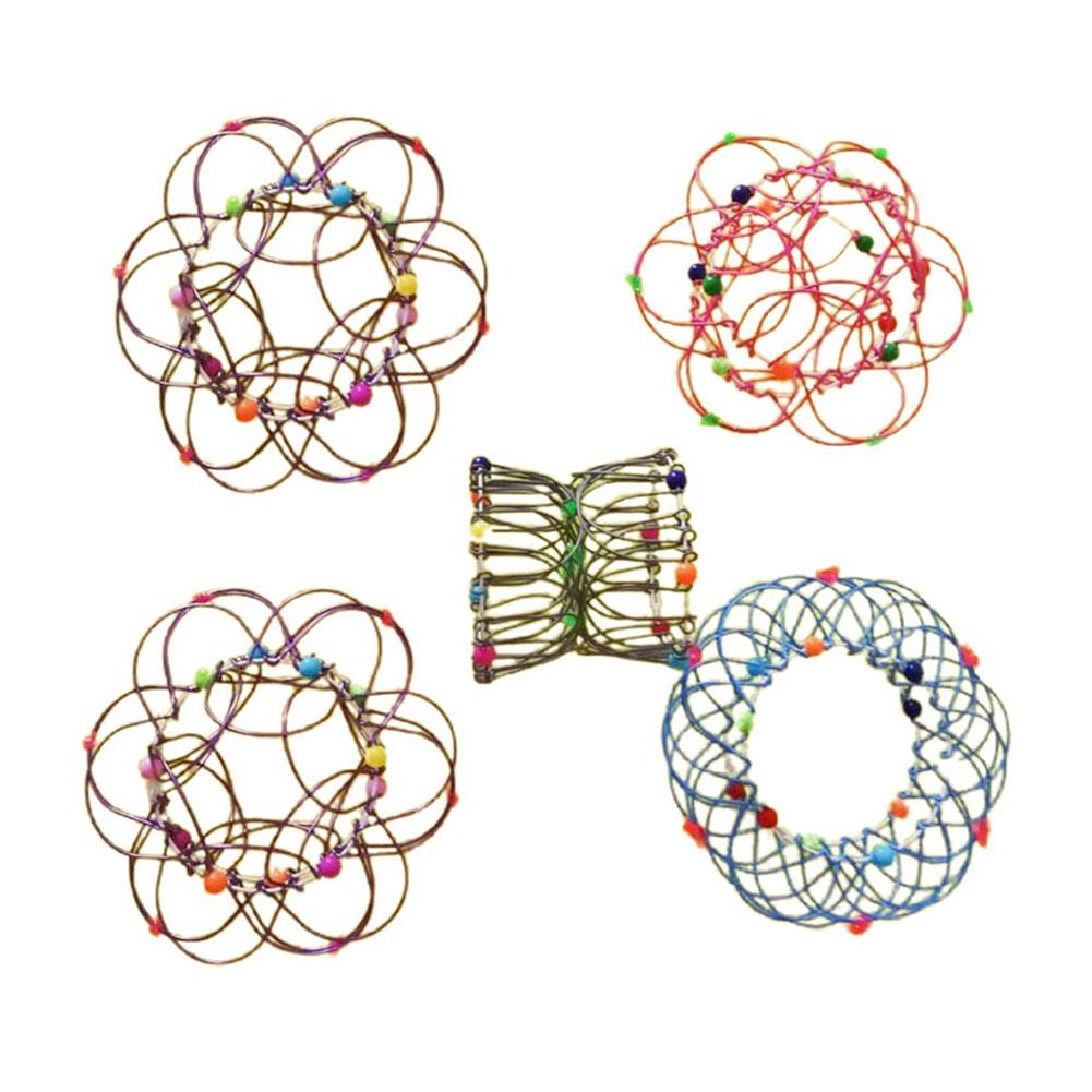 Kid Mandala Fidget Toys Variety Flower Basket Steel Ring Anti-Stress ...