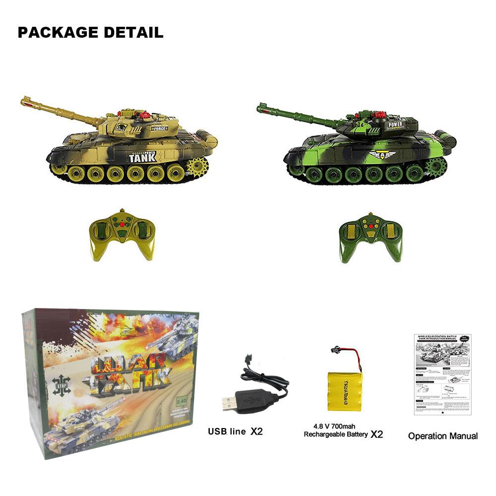 Buy Fighting Battle Tanks Remote Control Battle Tank with LED Life ...