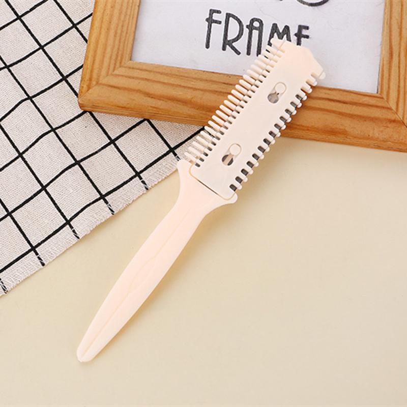 Buy 2pcs Hair Razor Comb Scissor Bangs Hairdressing Trimmers Blades ...