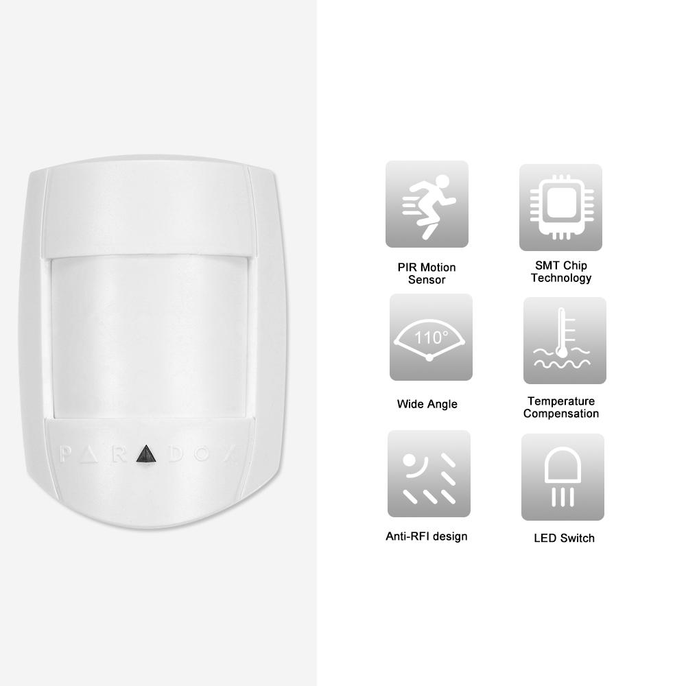 Buy Wired PIR Motion Sensor Dual Passive Infrared Detector For Home ...