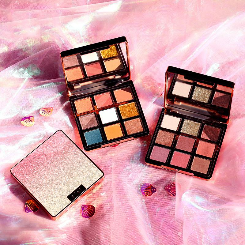 Buy Shiny Nine-Color Eyeshadow Palette Waterproof Not-Dizzy Dyeing ...