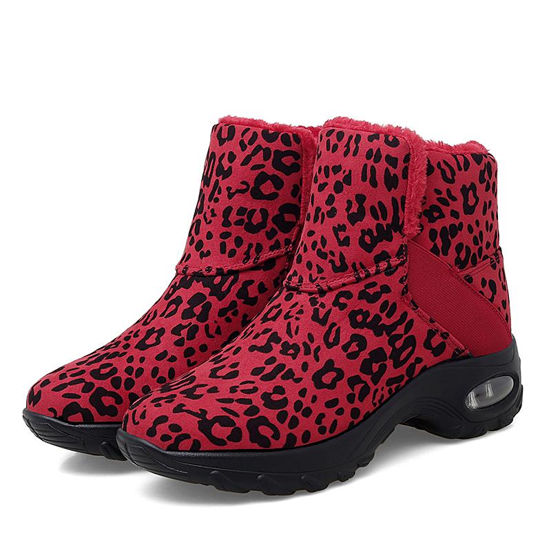 Buy Fashion Women Plus Size Leopard Winter Warm Snow Boots Shock ...