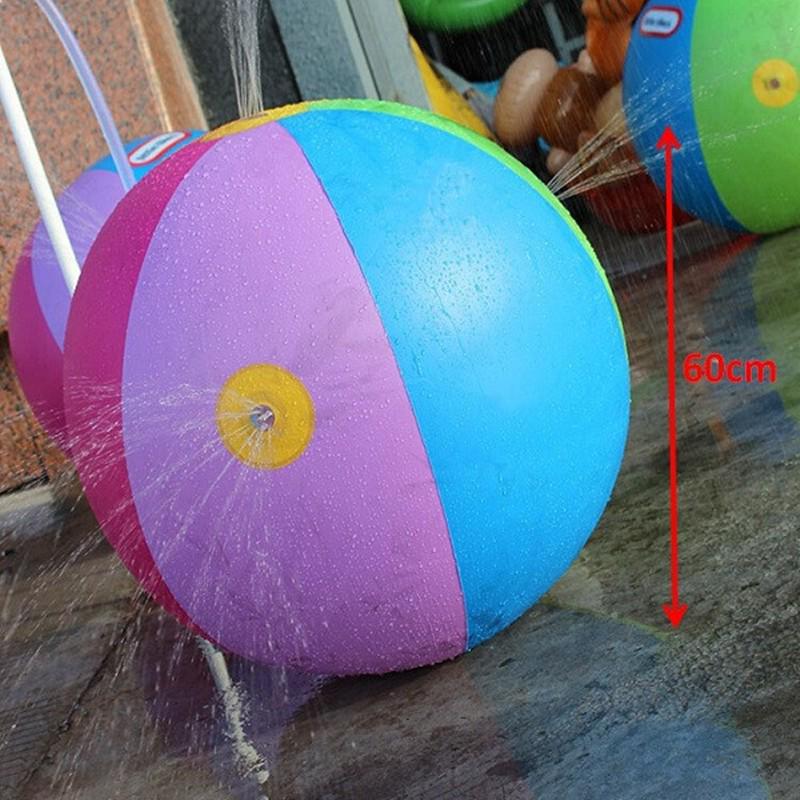 60cm Beach Ball Sprinkler Swimming Water Sprinkler Ball Play Summer Toy ...