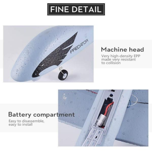 Buy 2CH Predator Z51 Remote Control RC Airplane Plane Wingspan Foam ...