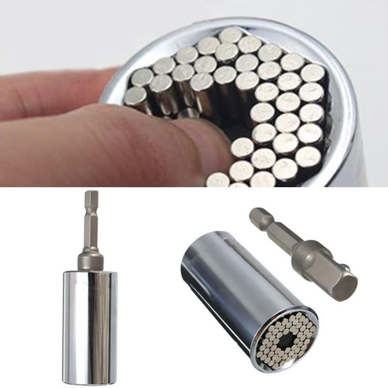 Buy 7-19Mm Switching Rod Length 52Mm SilverSocket Adapter Power Drill ...