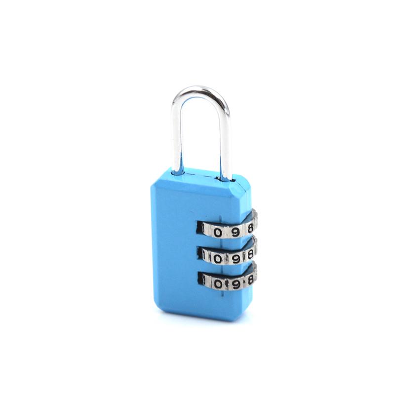 Buy Three-Wheeled Mini Code Lock Luggage Luggage Code Padlock Backpack ...