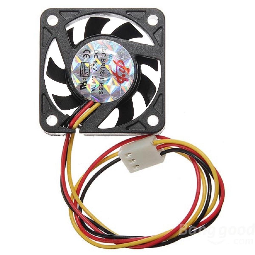 Buy 12V Mini Cooling Computer Fan - Small 40mm X 10mm DC Brushless 3 ...