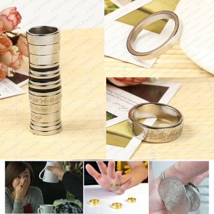Buy Lzyste Silver Cambered Pk Ring Strong Magnetic Ring Pk Ring Magic ...