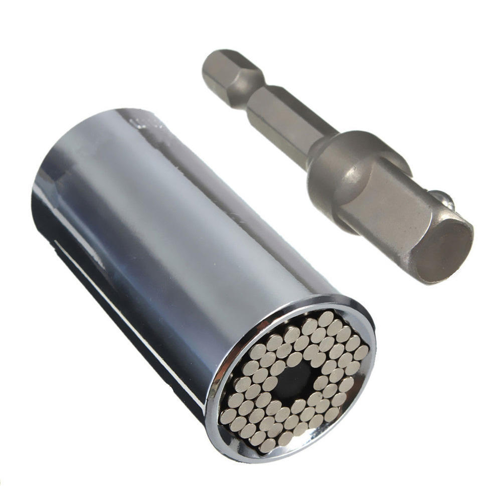 Buy 7-19Mm Switching Rod Length 52Mm SilverSocket Adapter Power Drill ...