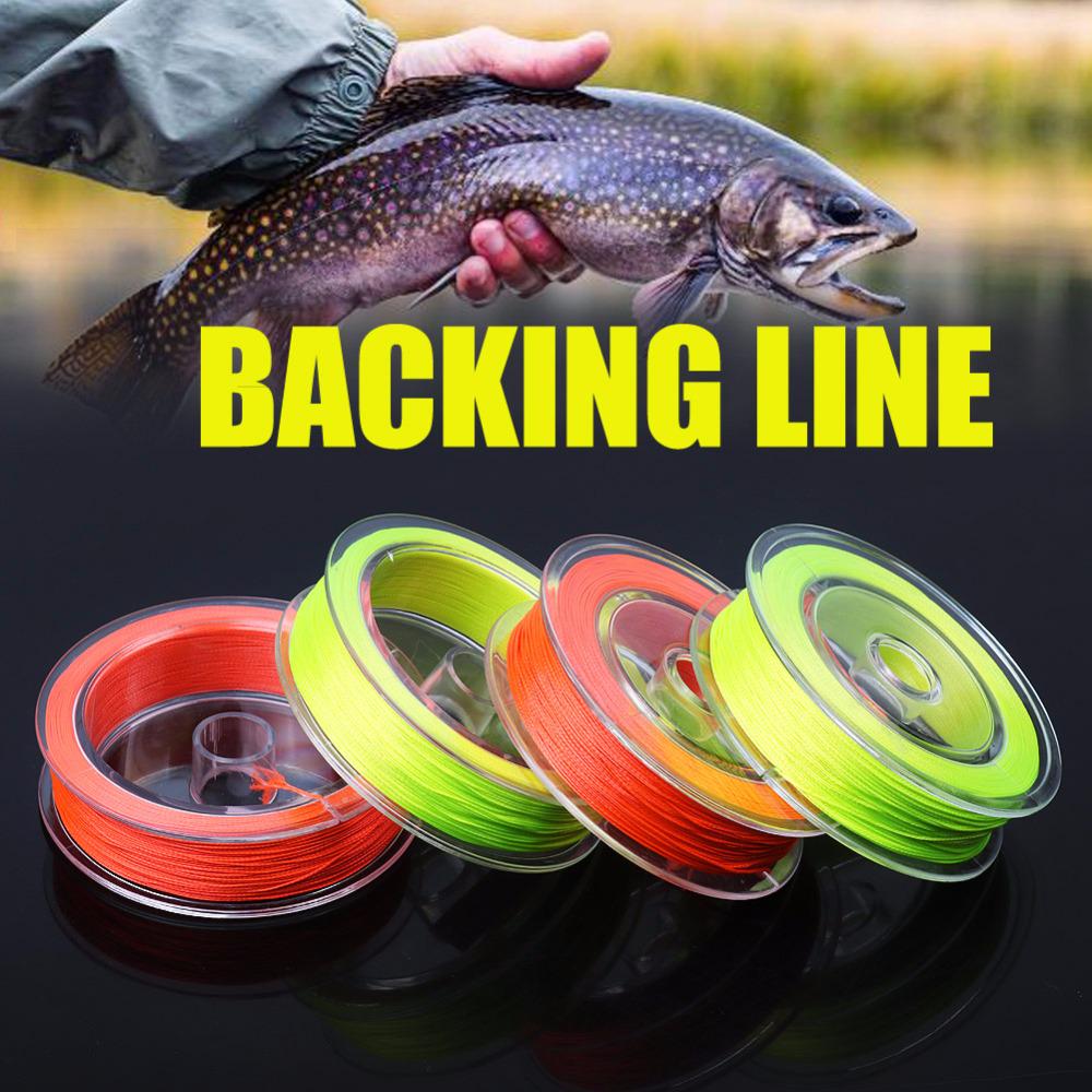 Buy Braided Fly Line Backing With Orange Yellow Color 20lb 30lb 100yd ...