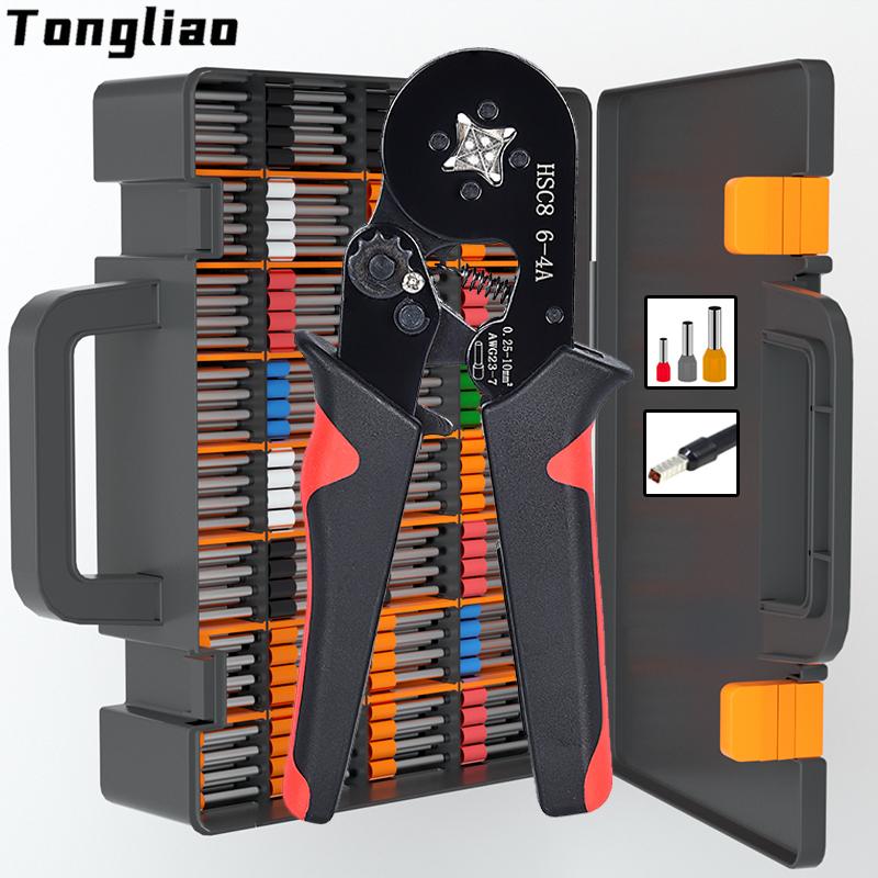 Buy Tubular Terminal Crimping Tools Mini Electrical Pliers HSC8 6-4A 0. ...