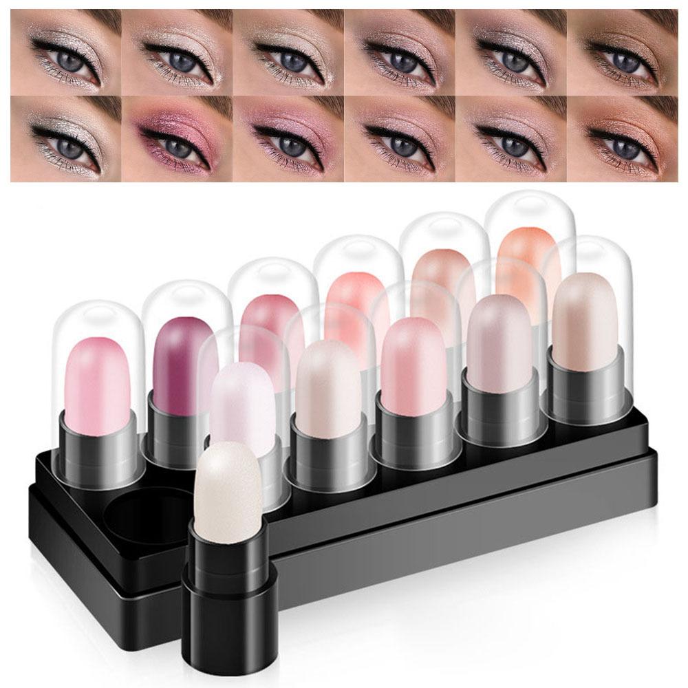 Buy Eye Shadow Suit Eyeshadow Pencil 12 Colors Waterproof Long Lasting ...