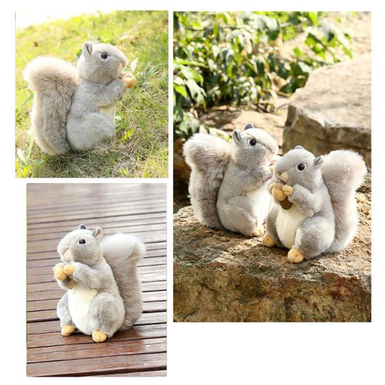 Buy Plush Squirrel Doll Festive Fluffy Vibrant Color Fashionable ...