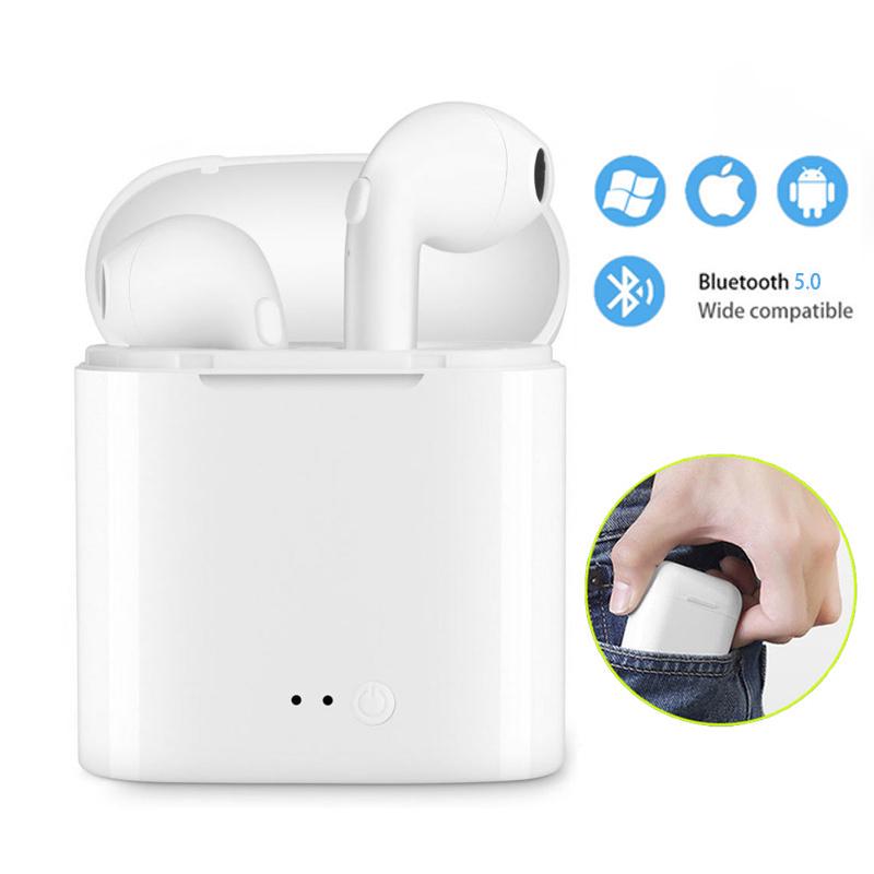 Buy I7s Bluetooth Earphones REAL Stereo In Ear Headset With Charger Box ...