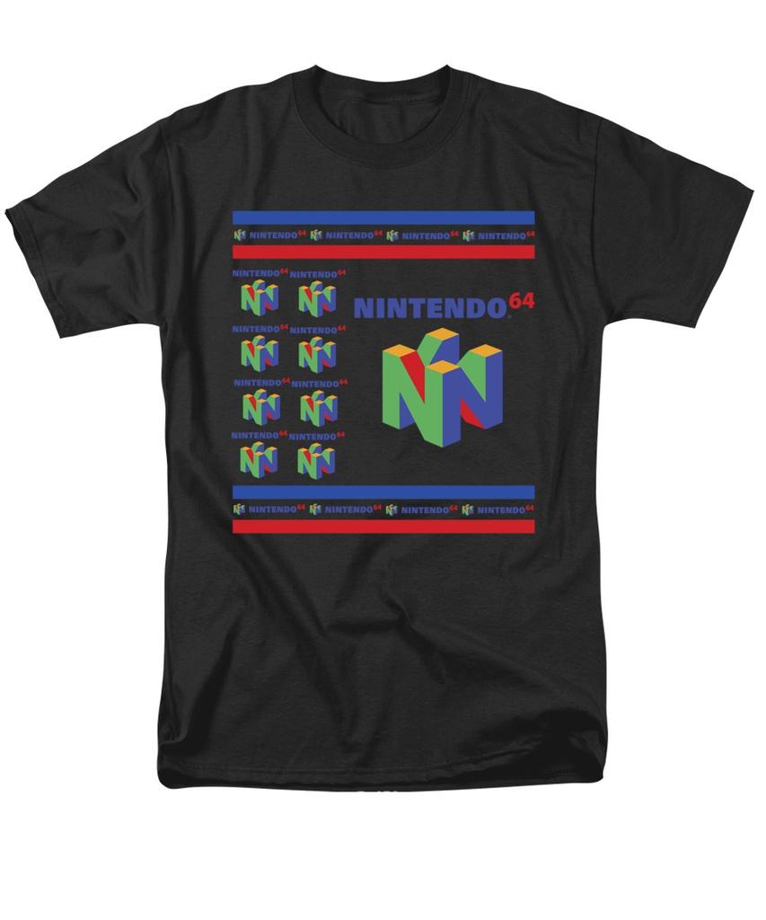 Buy Men Premium Cotton nintendo classic 64 Print Tees Funny Harajuku ...