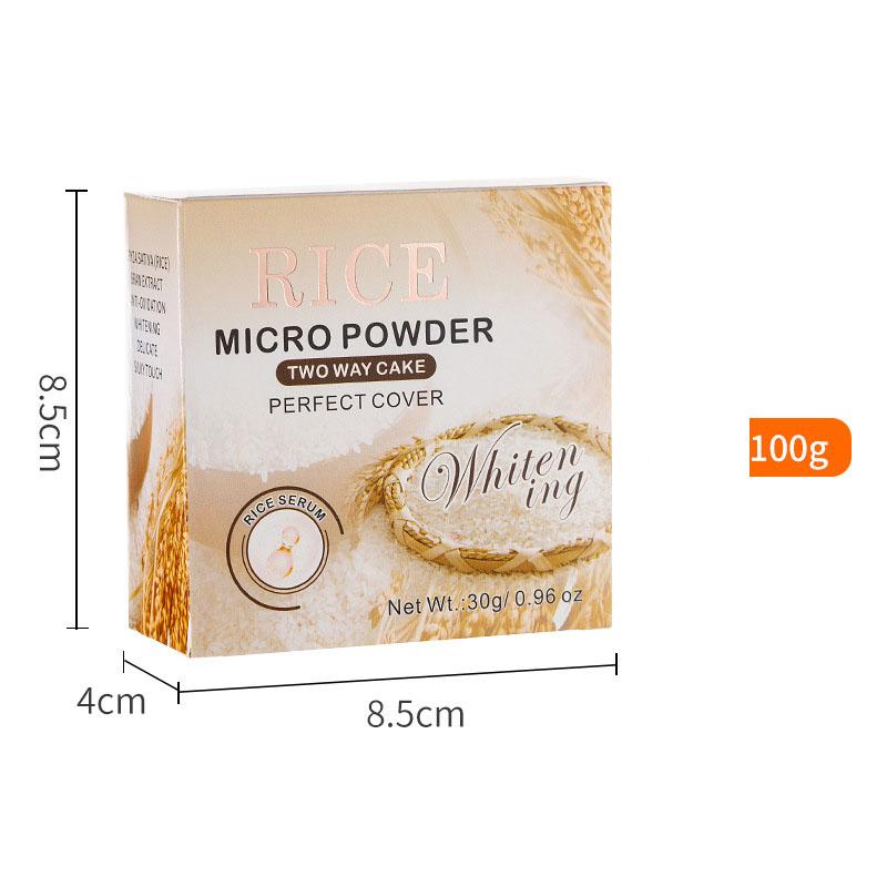 Kjøp Rice Essence Presset Powder Oljekontroll Brightening Anti ...