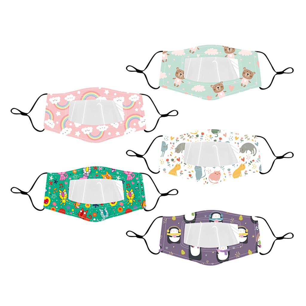 Buy [Busim] 5PC Children Outdoor Mask With Clear Window Visible ...