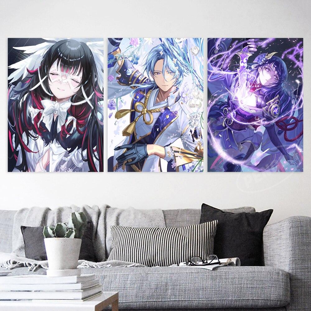 💰Cumpără Wall Gift Art Game Canvas Genshin Impact Home Decor Yun Jin ...