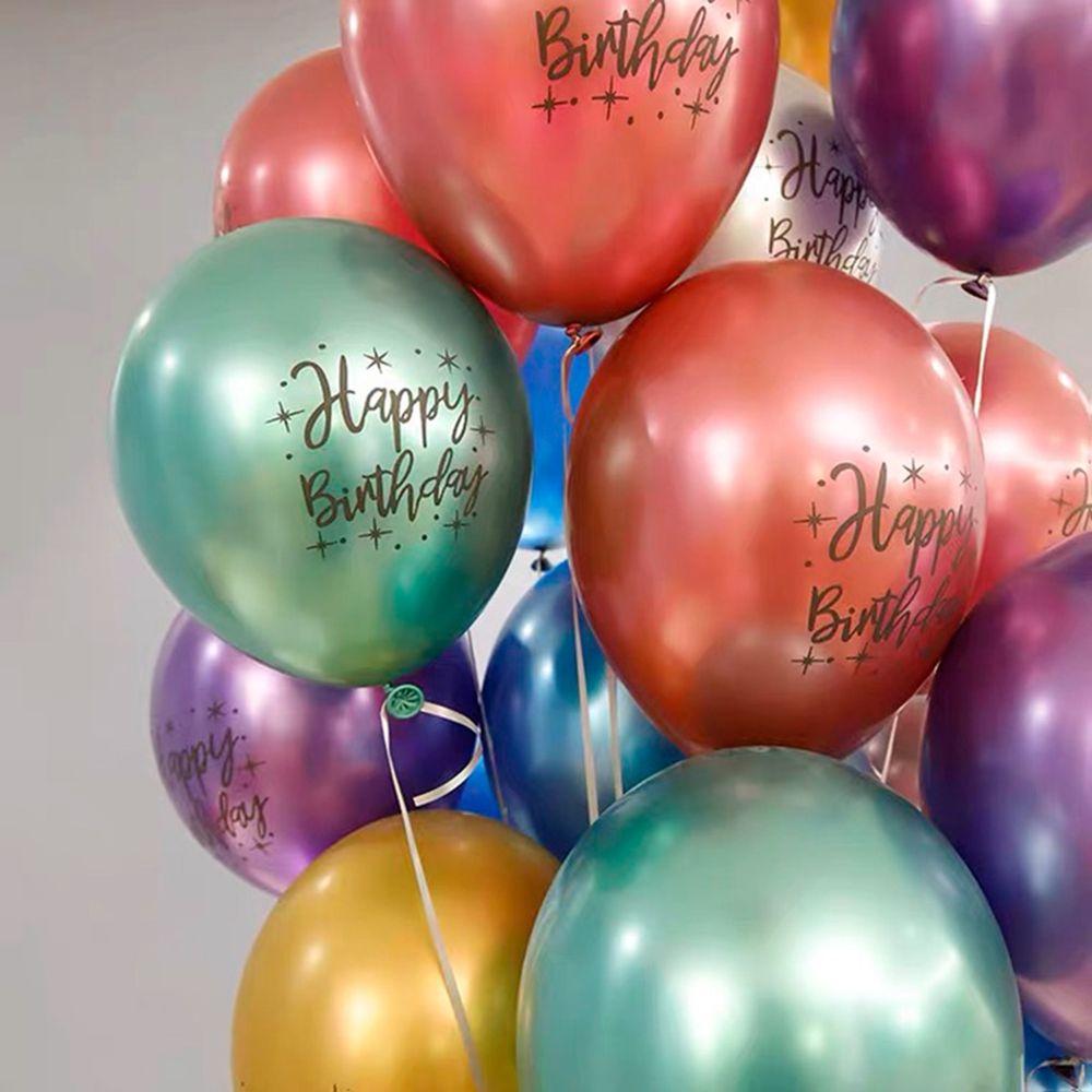 Cheap Helium Party Supplies Anniversaire Chrome Balloon Happy Birthday ...