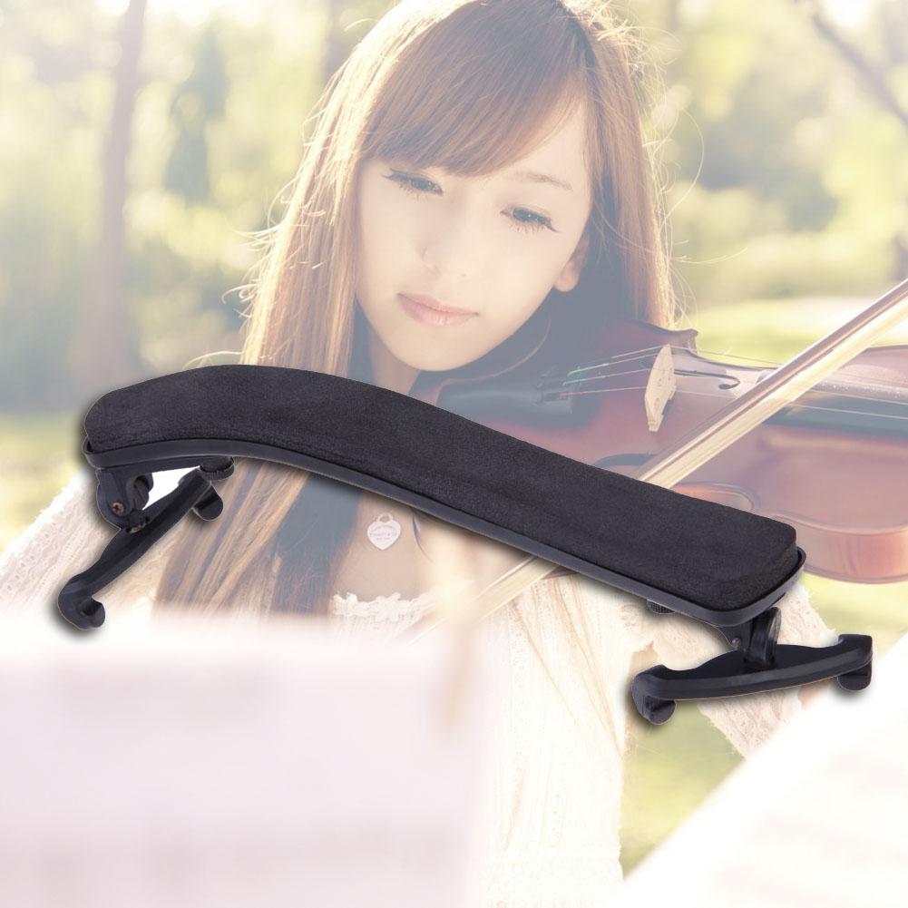 Violin Shoulder Rest Fully Adjustable Black Support for Violin 3/4 4/4 ...