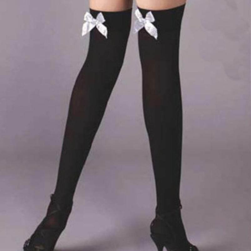 Buy Women Fashion Stretch Lace Bow Thigh High Stockings Over The Knee