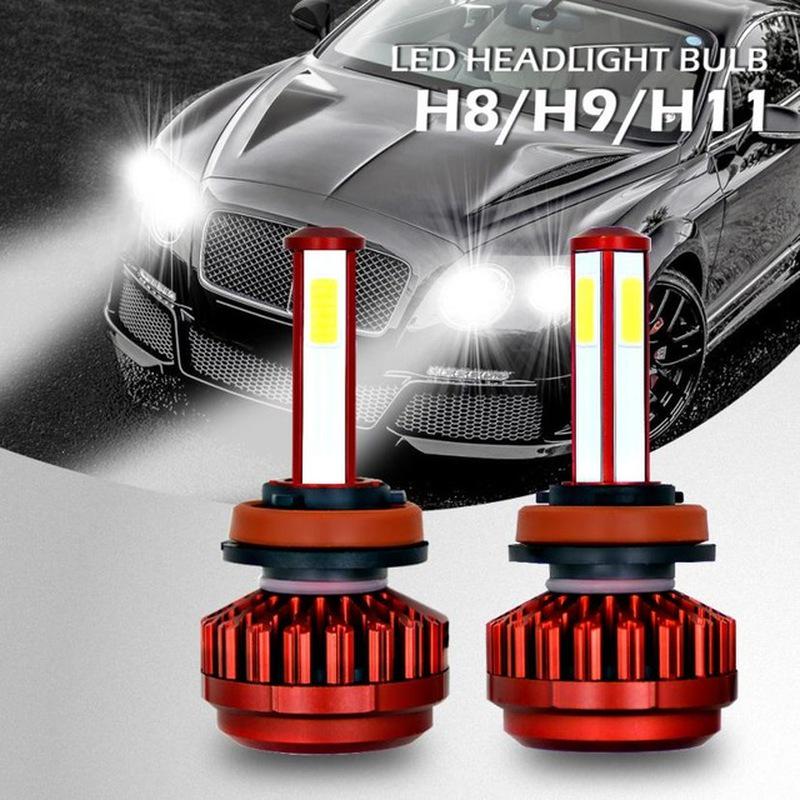 Buy R7 Car High Bright 4-Sides LED Headlight Kit H4/HB2/9003 H7 H11/8/9 ...