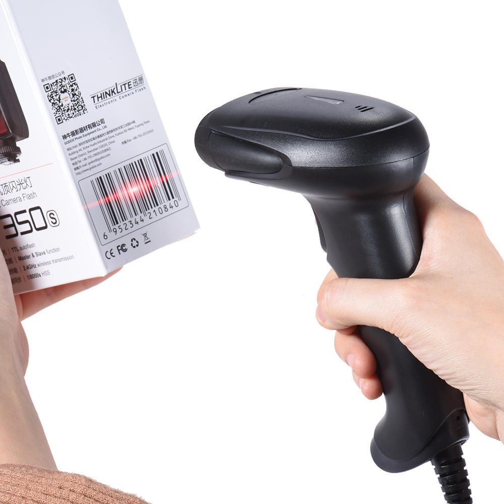 USB Wired Handheld 1D 2D QR Barcode Bar Code Image Scanner Reader for Mobile Payment Computer ...