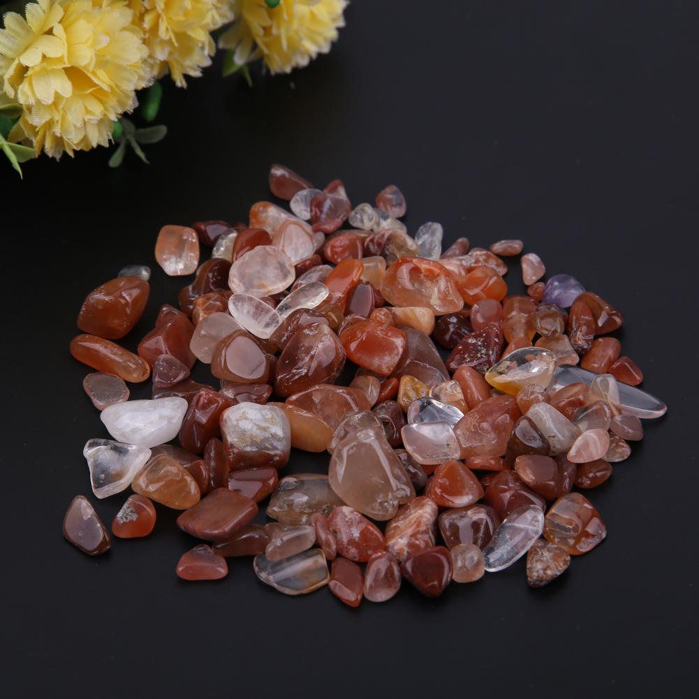Buy 7-9mm100g AAA+Natural Red Hair Quartz Crystal Stones Chakra Healing ...