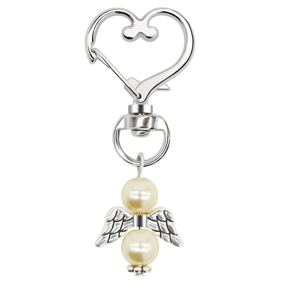 Cheap Angel Keychain Ring White/Blue Key Chain Baby Shower Favors ...