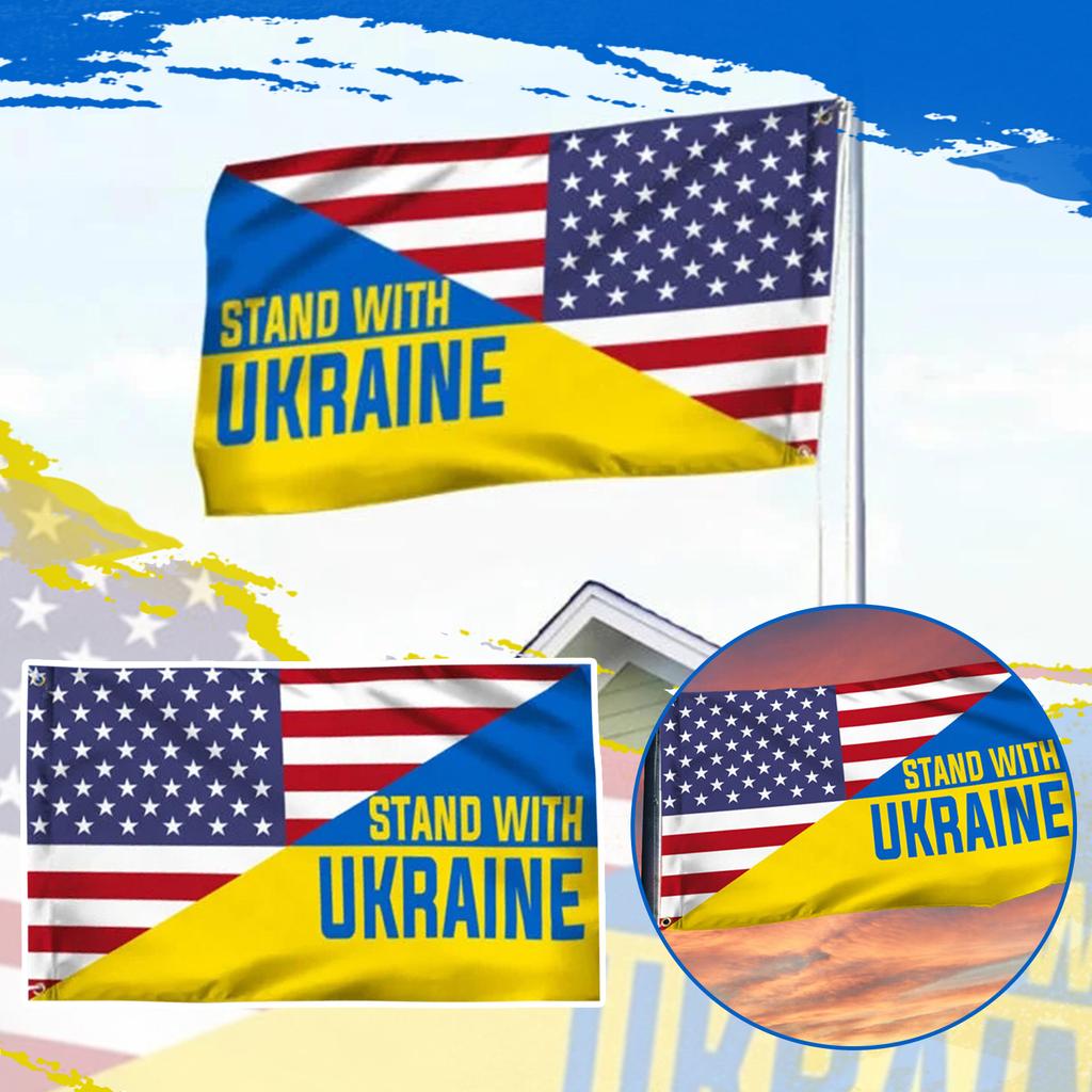 Buy Ukraine Flag - (3x5 Ft / 90x150 Cm) Polyester Flags Outdoor Indoor ...