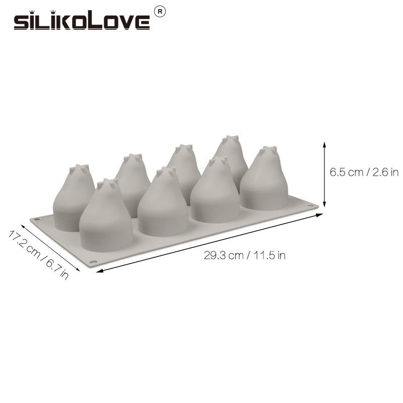 Buy Pear Shape Cake Molds Non-Stick 3D Pear Fruit French Dessert Mousse ...