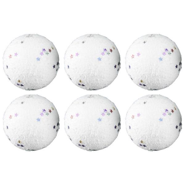 Buy 8cm Tree Hanging Snowball Boll Decorations for Party Decoration (6 ...