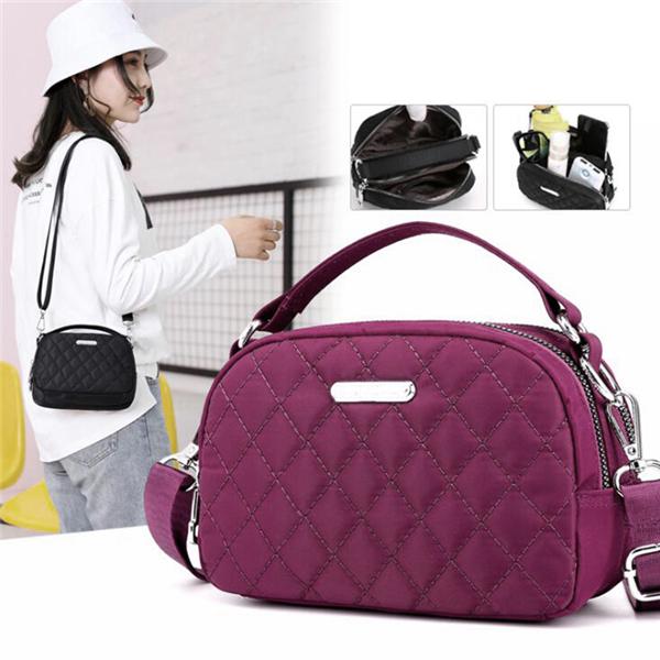 Small Women's Messenger Bags Waterproof Nylon Handbag Shoulder Bag ...