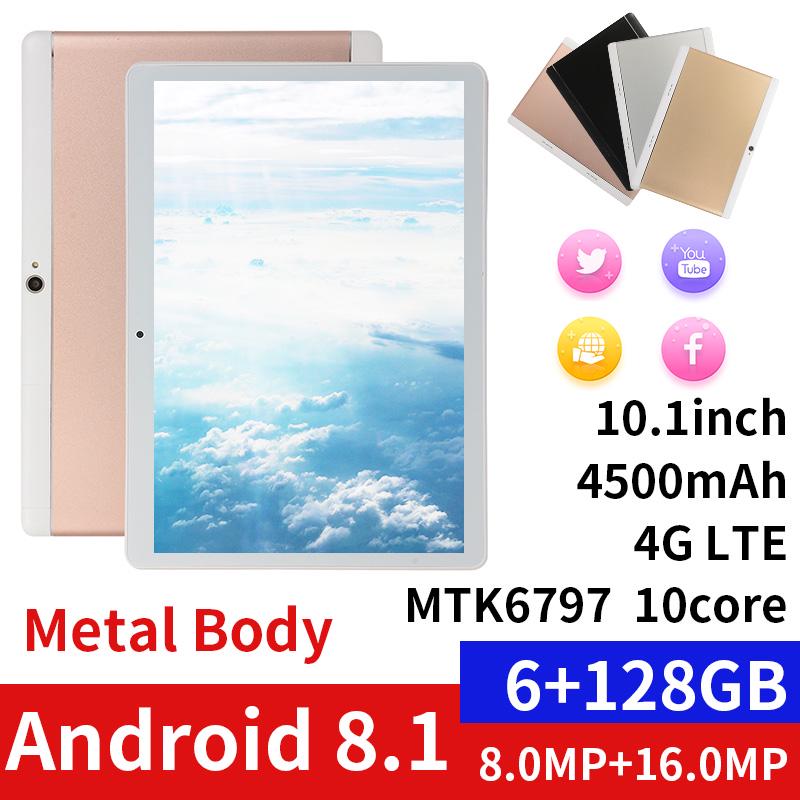 10.1 inch Tablets Computer RAM 6GB ROM 128GB 10 Core Android 8.1 Tablet ...
