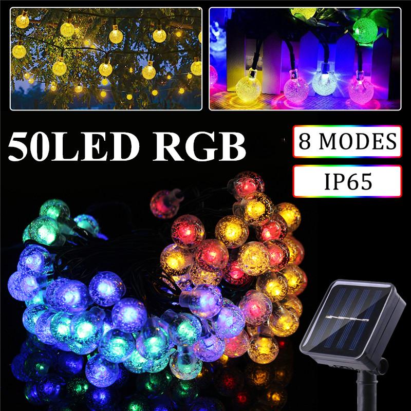 Купить 8 режимов светодиодные гирлянды на солнечных батареях ...