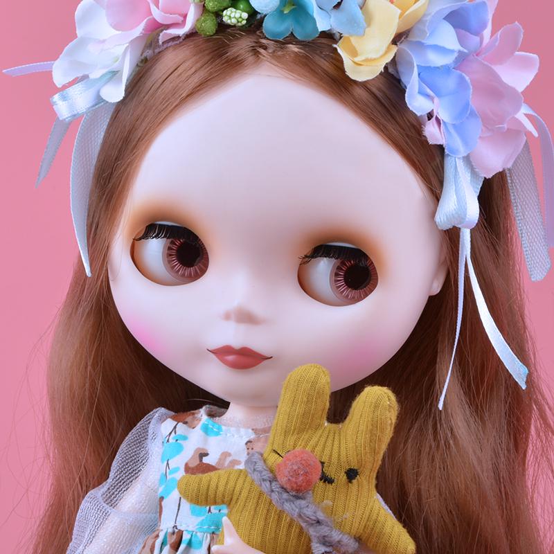 Buy Blythe Doll NBL with White Skin Matte Face Four Colors Eyes, 1/6 ...