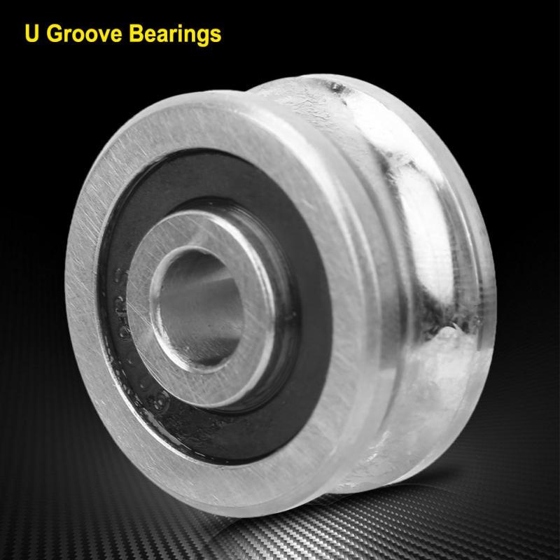 U Groove Track Guide Bearing SG25 High Carbon Chrome Bearing Steel 8 X ...