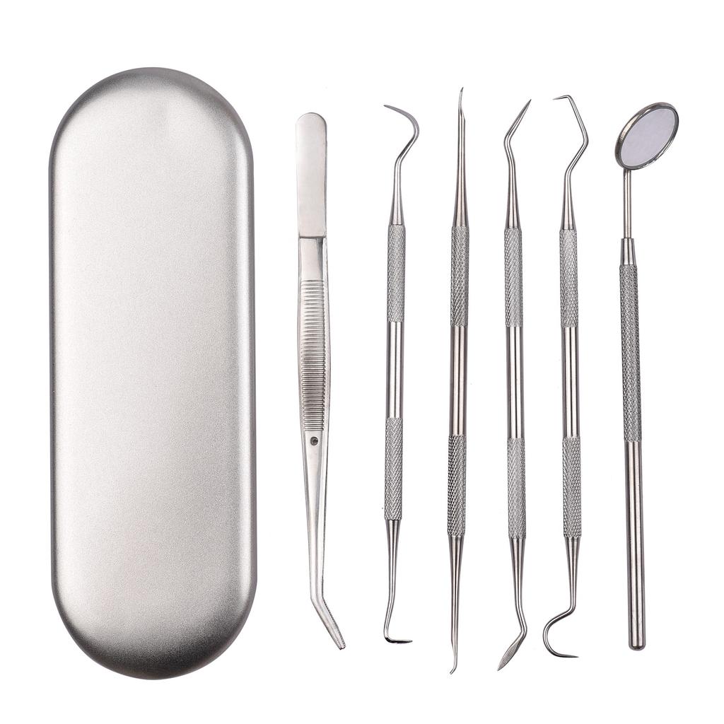 Buy Stainless Steel Dental Tool Set Oral Mirror Mouth Mirror Instrument ...