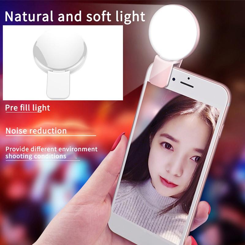 Buy 1PCS LED Fill Light Phone Selfie Lamp USB Rechargeable Beauty Light ...