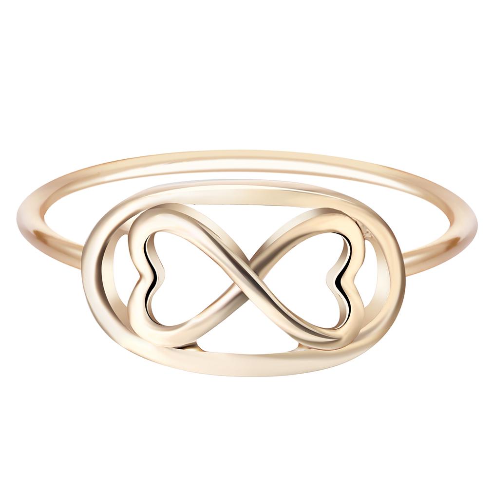 Buy Gold Silver Finger Classic Infinity Ring for Women Female Party ...