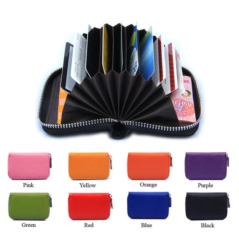Satın alın Card Bag Genuine Leather Women Holder Wallets Small Female ...