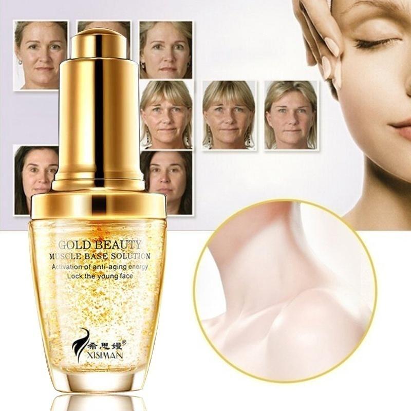 24K Gold Essence Anti Wrinkle Aging Face Collagen Moisturizing ...