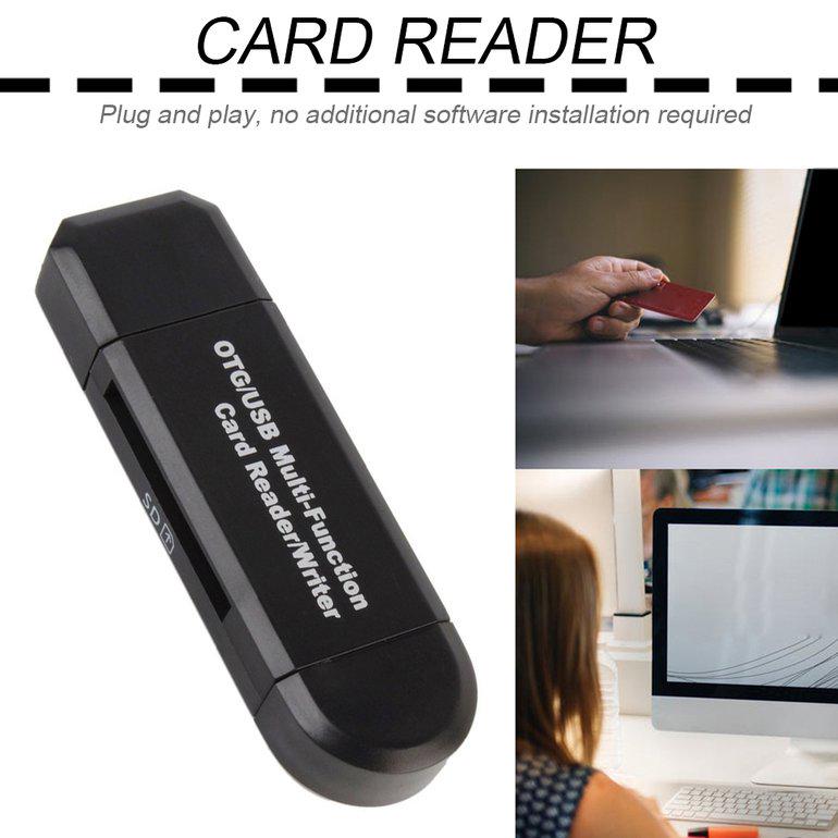 Multifunction OTG USB Card Reader Writer High-speed SD Micro-SD Card ...